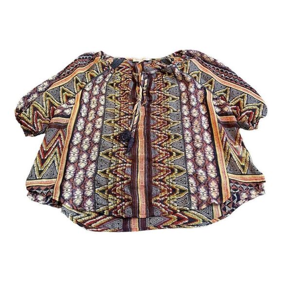 Patrons of Peace | Tops | Patrons Of Peaceboho Patchwork Hippie Shirt ...